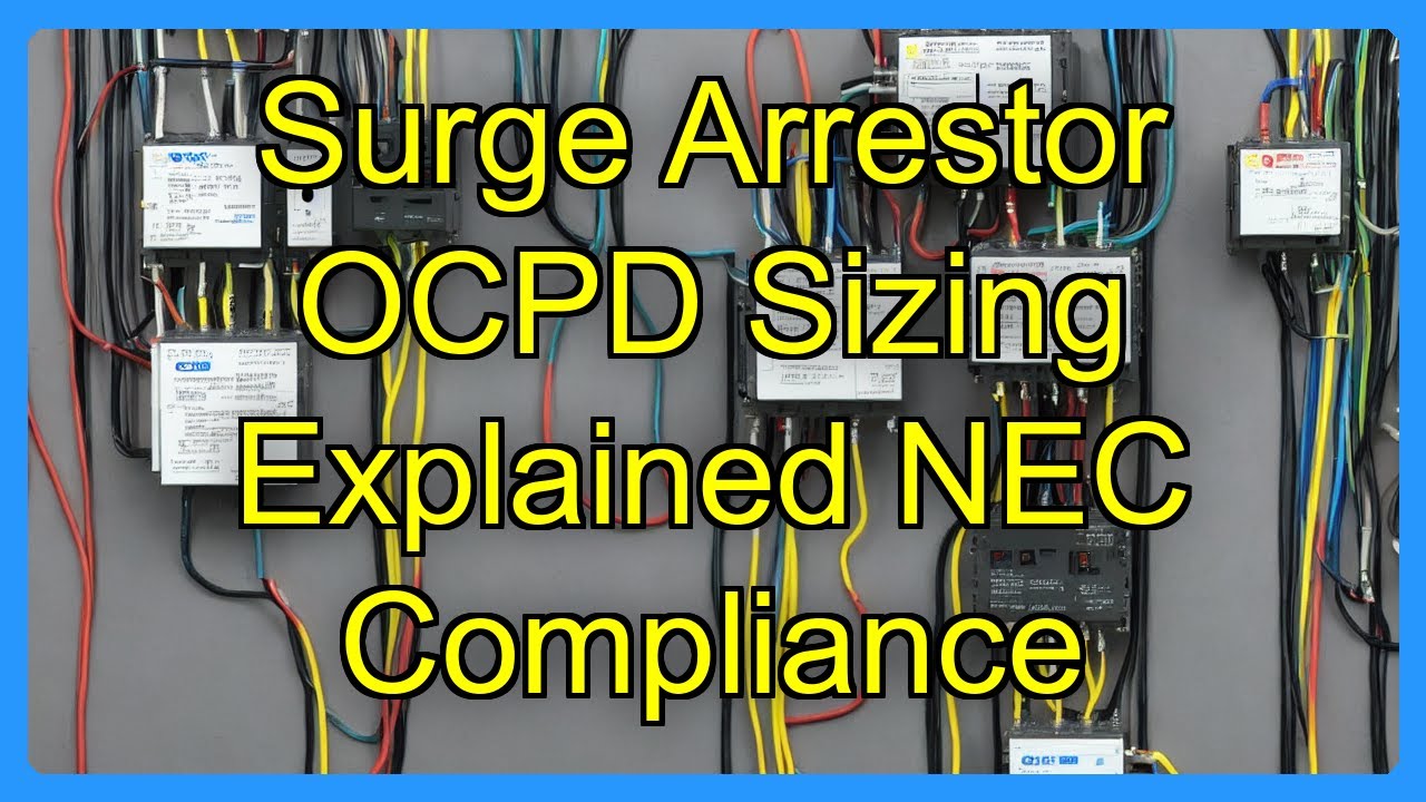 Surge Arrestor OCPD Sizing Explained NEC Compliance - YouTube