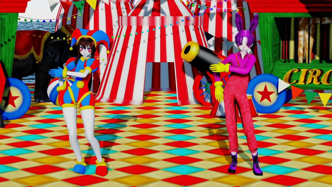 MMD Amazing Digital Circus Pomni Swipe it - YouTube