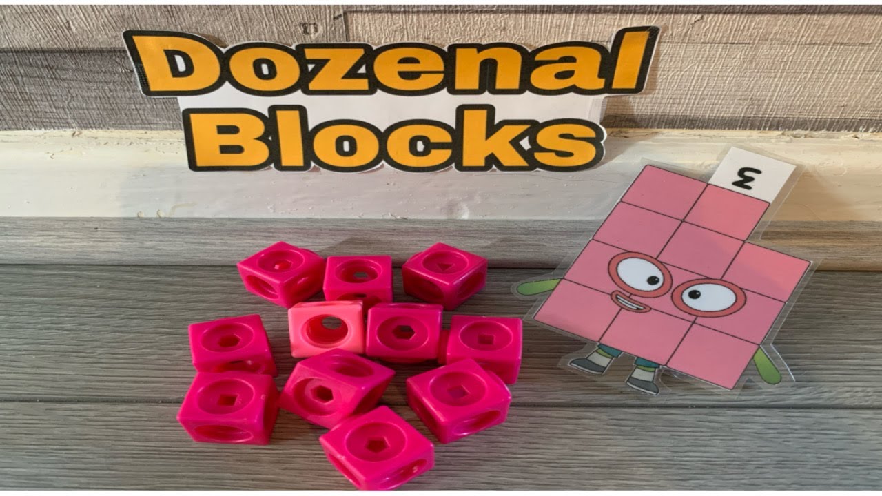 GEORGE IS BUILDING DOZENAL BLOCKS EL USING MATHLINK CUBES - YouTube