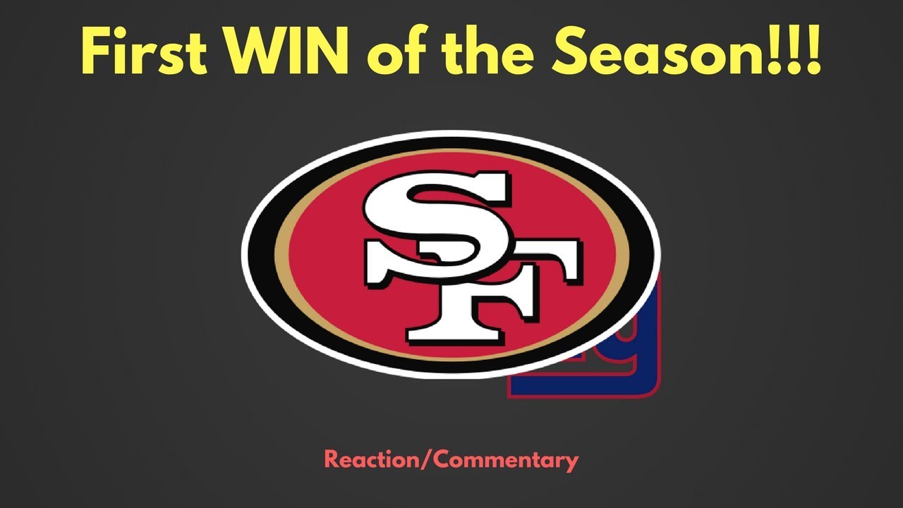 49ers Get Their First Win of the Season!!! - YouTube