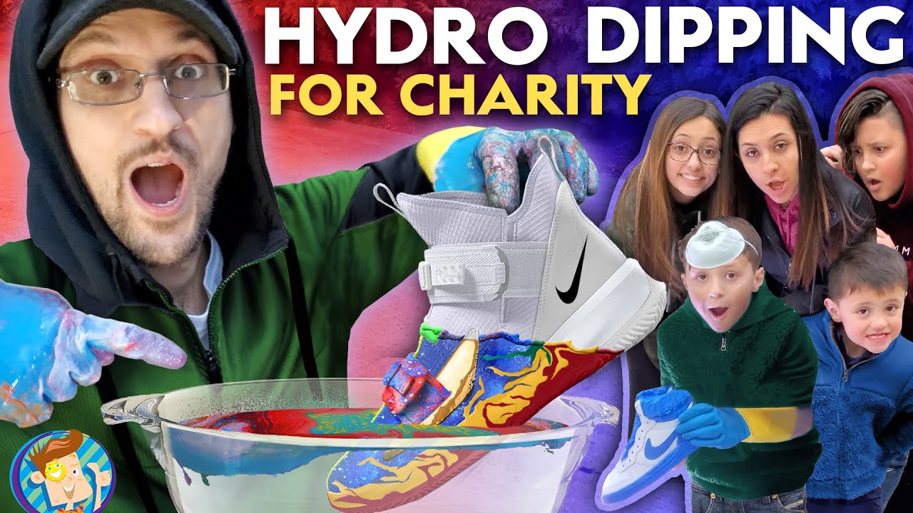 HYDRO DIPPING for CHARITY! McDonalds Fries, AirPods, NIKE, Book & Hydro ...