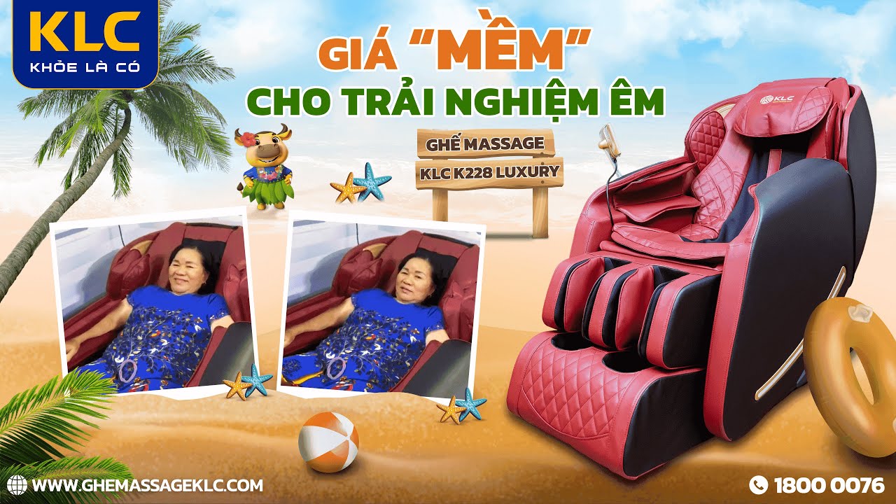 Ghế Massage KLC K228 LUXURY - Giá Mềm Cho Trải Nghiệm Êm - YouTube
