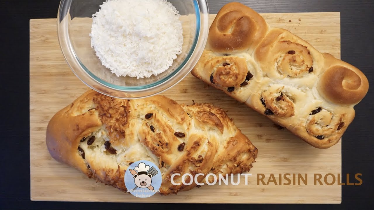 Soft and Aromatic - How to Make Coconut Raisin Bread - YouTube