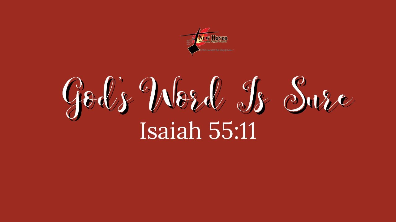 "God's Word Is Sure" - YouTube