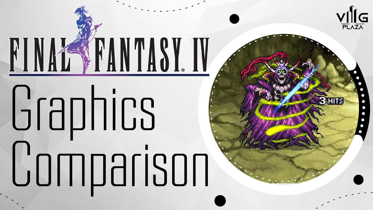 Final Fantasy IV Pixel Remaster vs PSP comparación gráfica/graphics ...