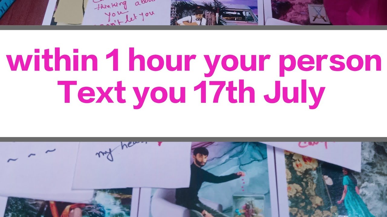 Tonight Within 1 hour your person text 💭 you after watching this ️ 17th ...