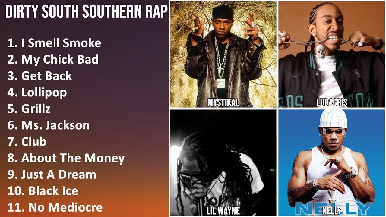 DIRTY SOUTH SOUTHERN RAP 2000S Music Mix - Mystikal, Ludacris, Lil ...