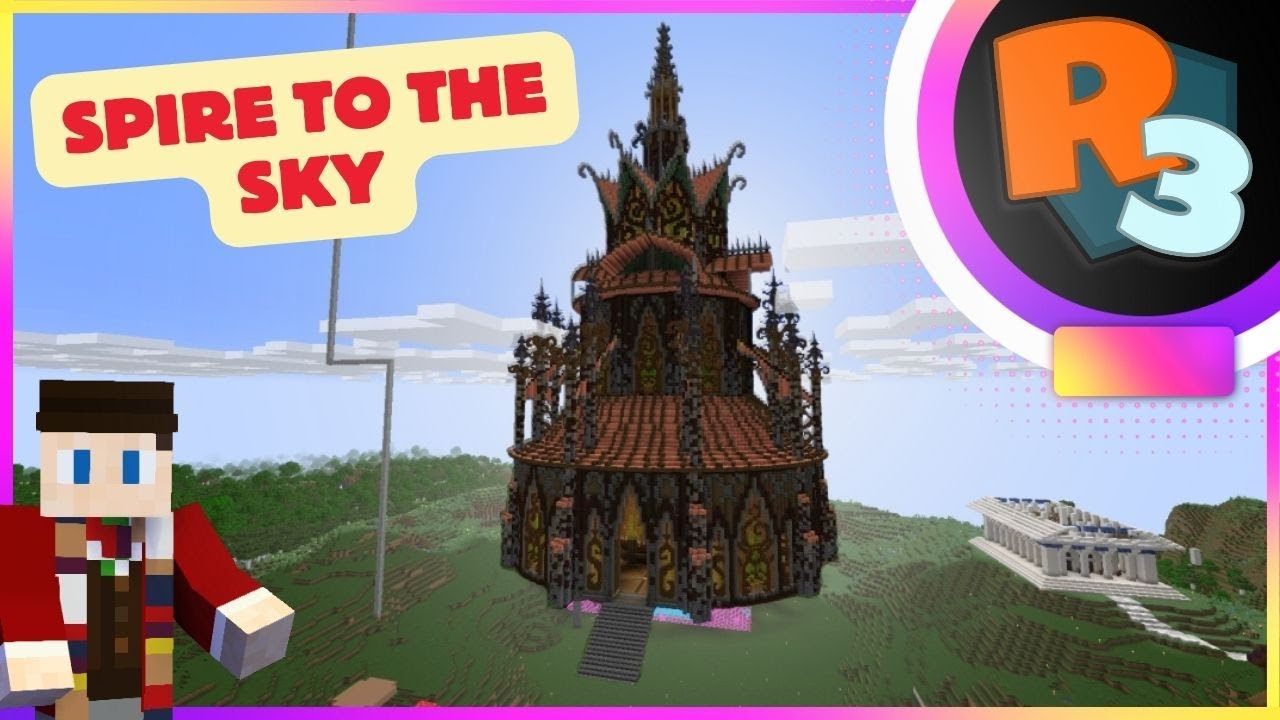 Building a Massive Castle Spire in Minecraft! - Ramble SMP - YouTube