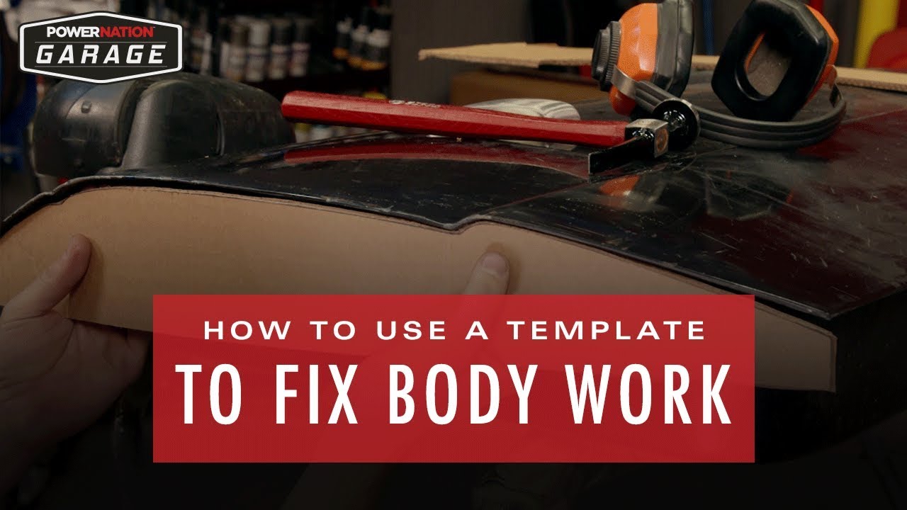 How To Use A Template To Fix Body Work - YouTube