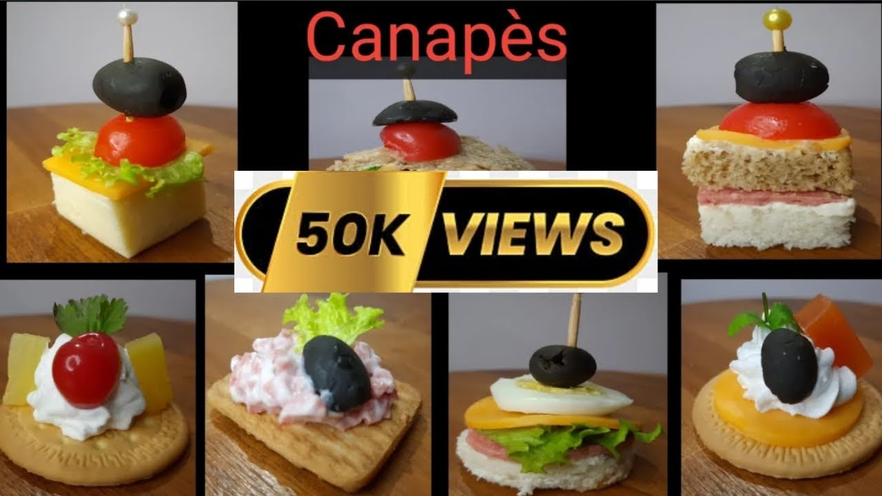 "Easy and Quick Appetizer Canapés"/"Variety of Canapés" | Chef Suneel ...