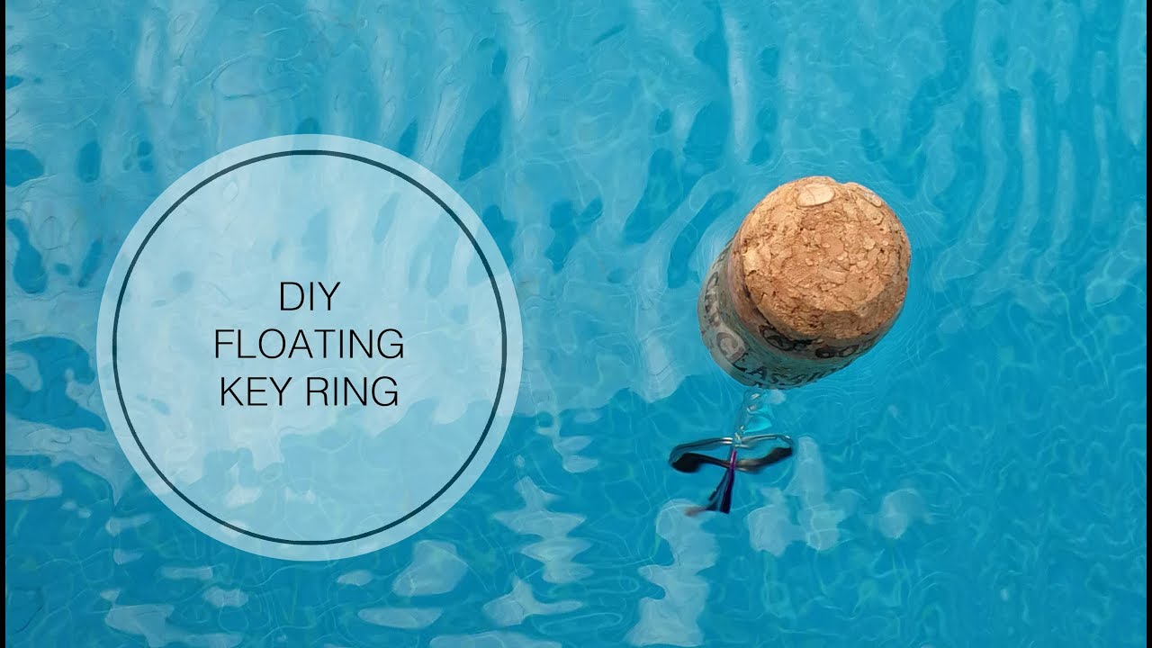 DIY Floating Cork Key Ring - YouTube