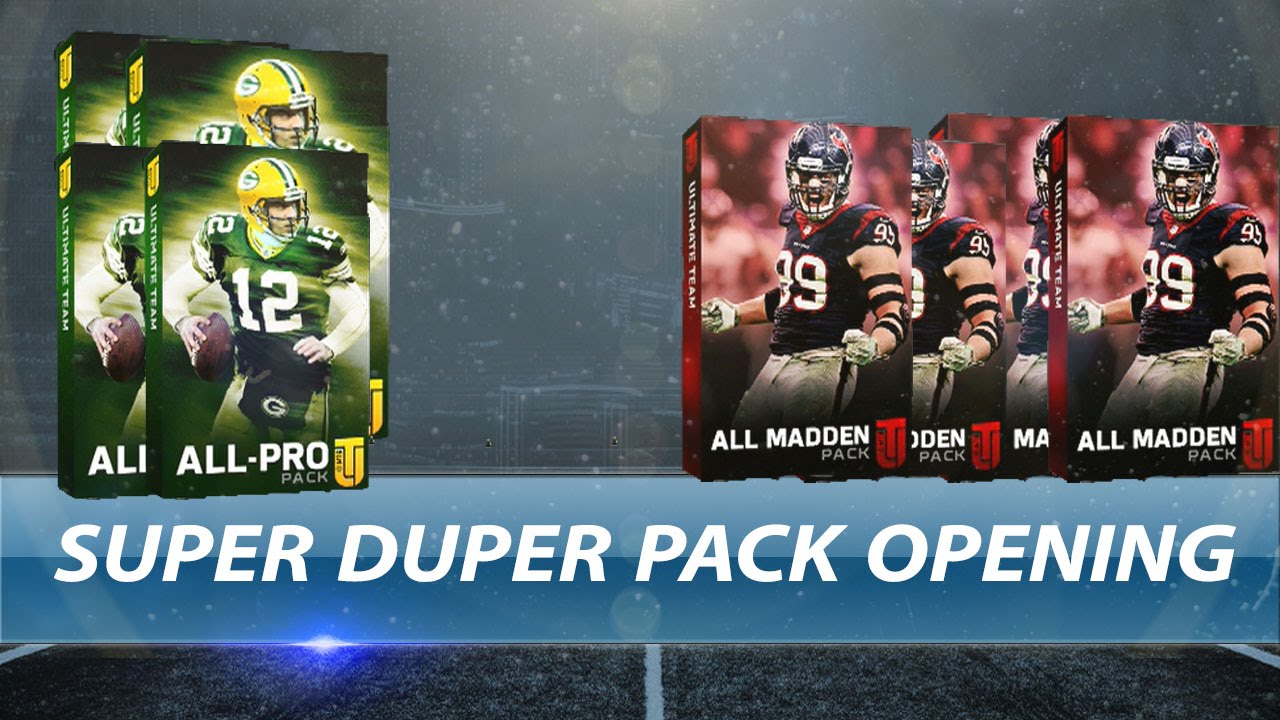 #Mut16 Super Duper Uber Mega Spectacular Pack Opening!! All Madden And ...