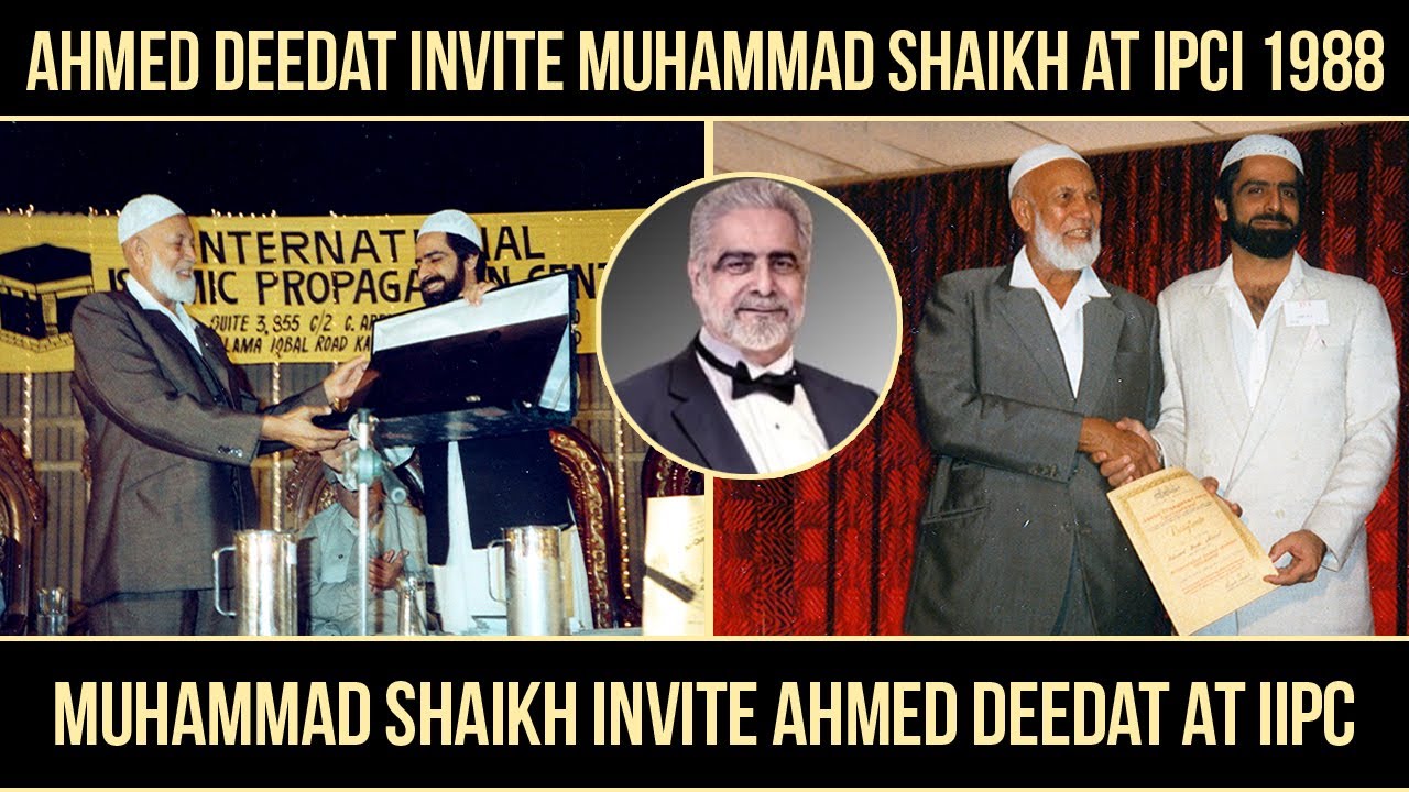 Ahmed Deedat Invite Muhammad Shaikh at IPCI | Muhammad Shaikh invite ...