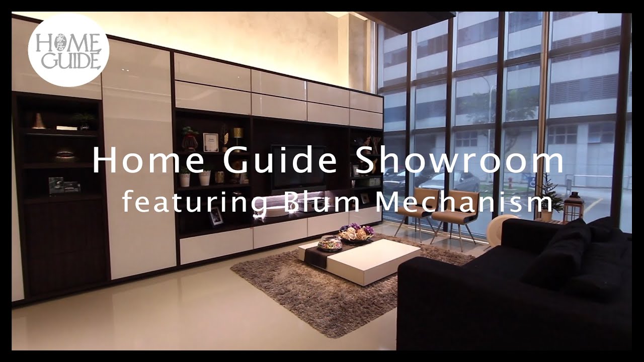 Home Guide Showroom featuring Blum Mechanism - YouTube