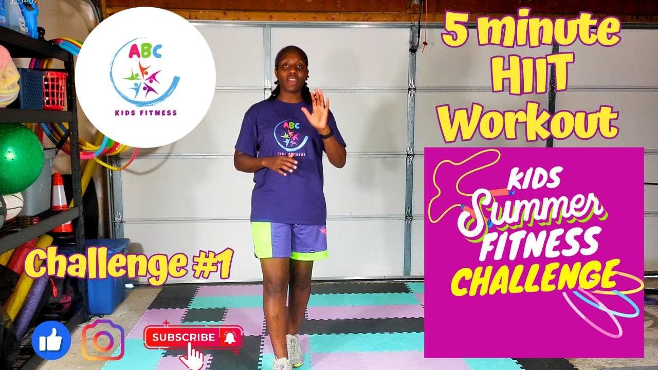 Kids Summer Fitness Challenge | HITT Workout | Kids Exercises | Fun ...