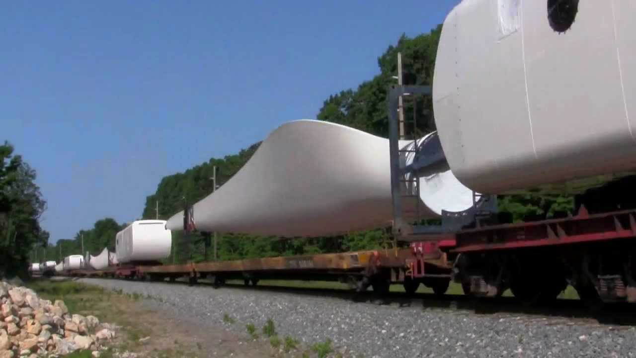 UP Wind Turbine Train - YouTube