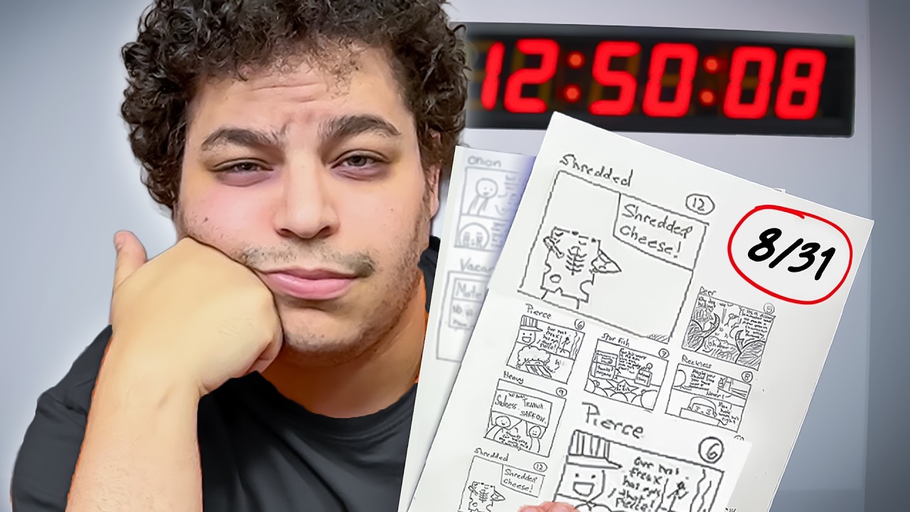 I Tried Drawing 31 Comics in 24 Hours (For Inktober) - YouTube