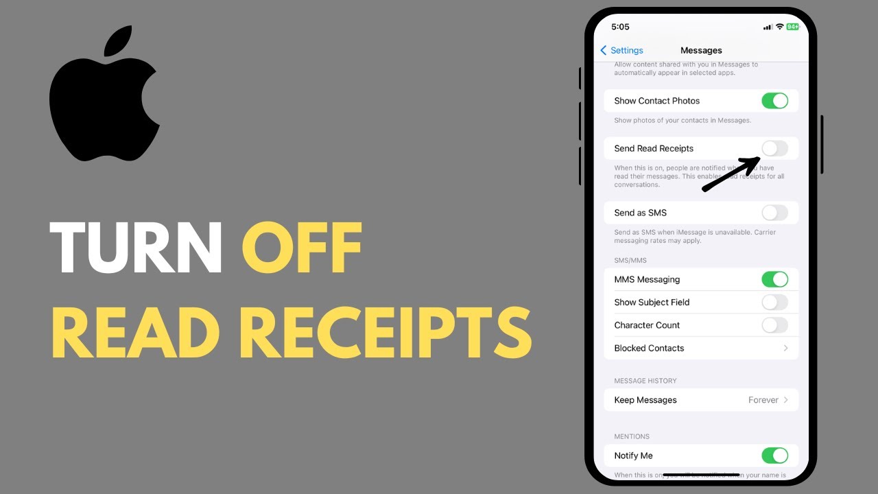 How To Turn Off Read Receipts On iPhone (iOS 26) - YouTube