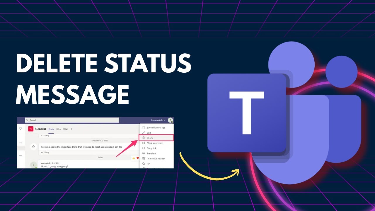 How to Delete a Status Message in Microsoft Teams | Quick Guide 2026 ...