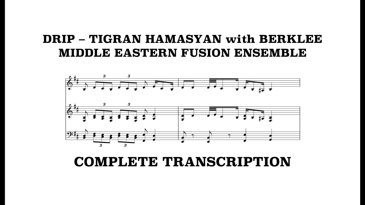 Drip - Tigran Hamasyan w/ Berklee Middle Eastern Fusion Ensemble ...