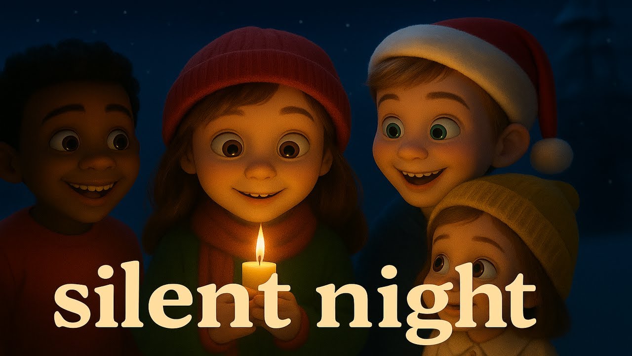 Silent Night | Kids Christmas Song & Animation | Christmas Carol for ...