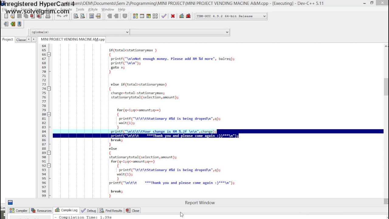 Mini Project Programming (Vending Machine) - YouTube