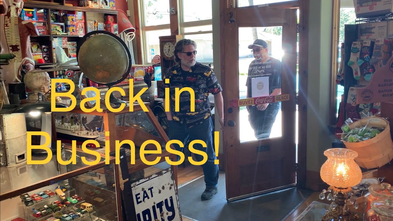Back in business! First day open after two months! - YouTube