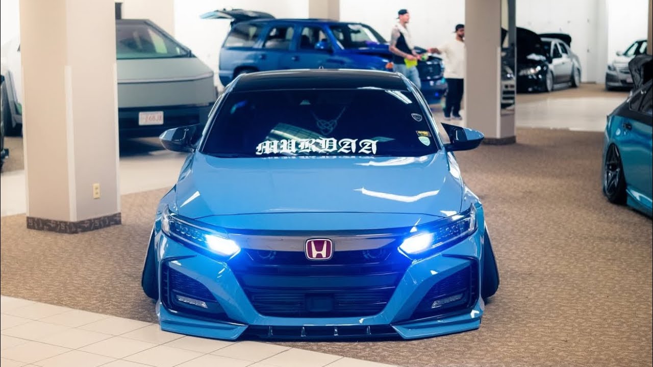 I took my stance car to an indoor mall car show! - YouTube