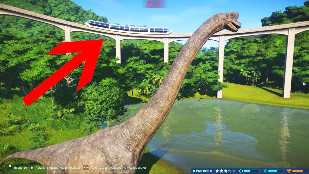 Monorail ride in a Dinosaur Park #1 / Jurassic World Evolution ...