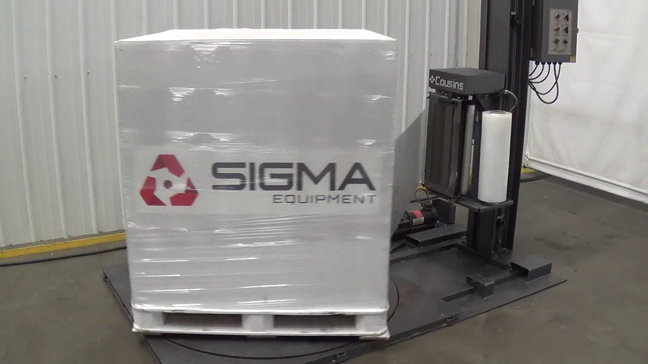 Cousins LP2100 Low Profile Stretch Wrapper SIGMA Equipment - YouTube