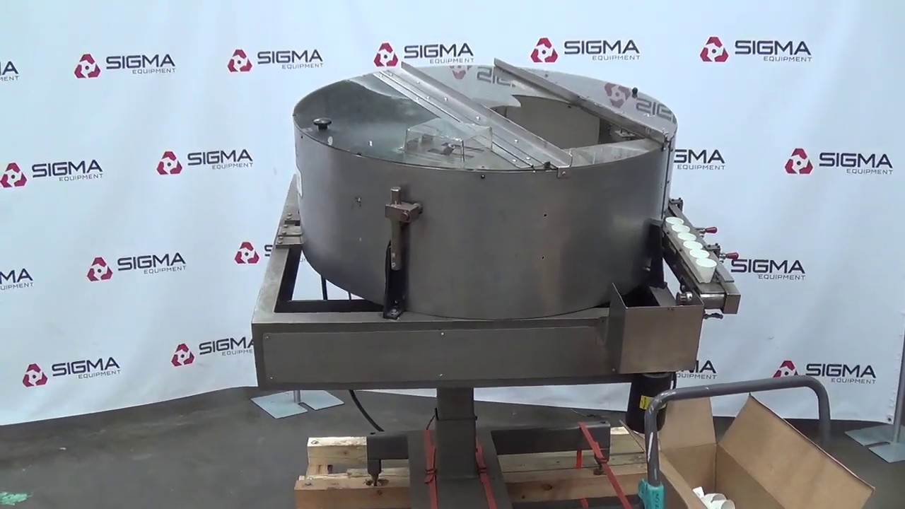 Norwalt Rotary Cap Sorter for High Speed Capper SIGMA Equipment - YouTube
