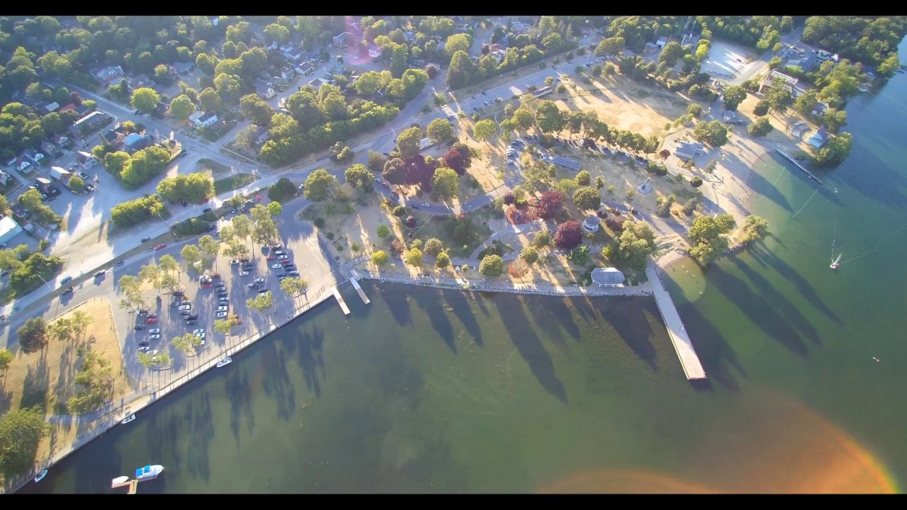 Aerial view Orillia Ontario Aug 6/7 weekend 2016 - YouTube