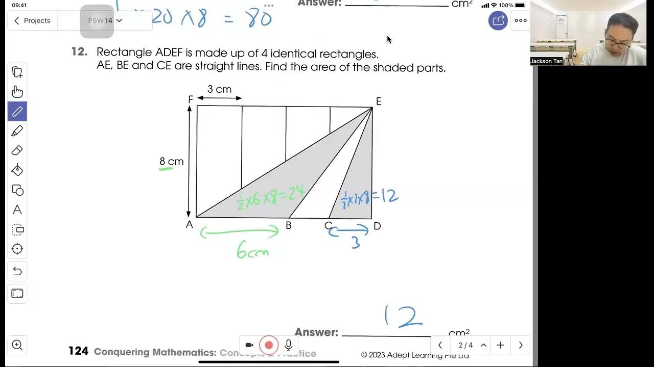 P5 Math Topic - Area of a Triangle - YouTube