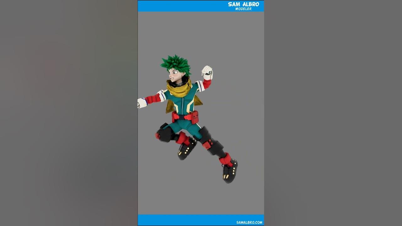 Deku Izuku Midoriya Costume Zeta My Hero Academia 3d Fan Art Youtube