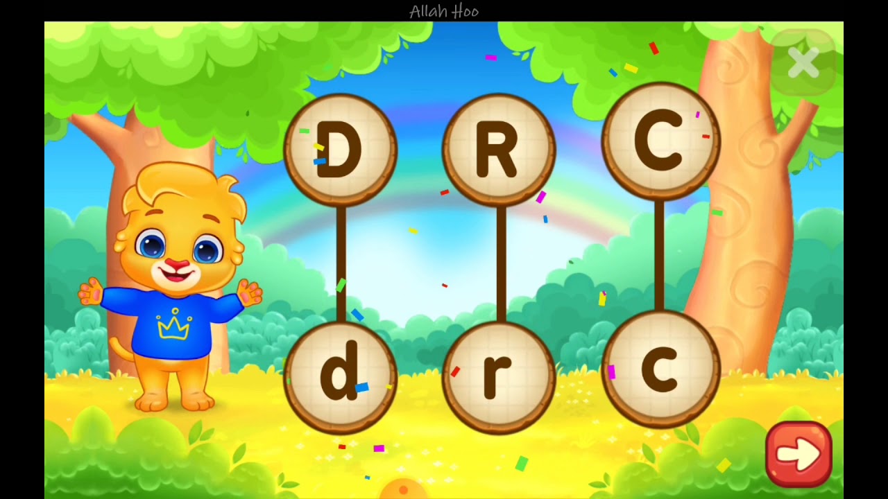 Match The Letters Kindergarten Learning Games. Uppercase & Lowercase ...