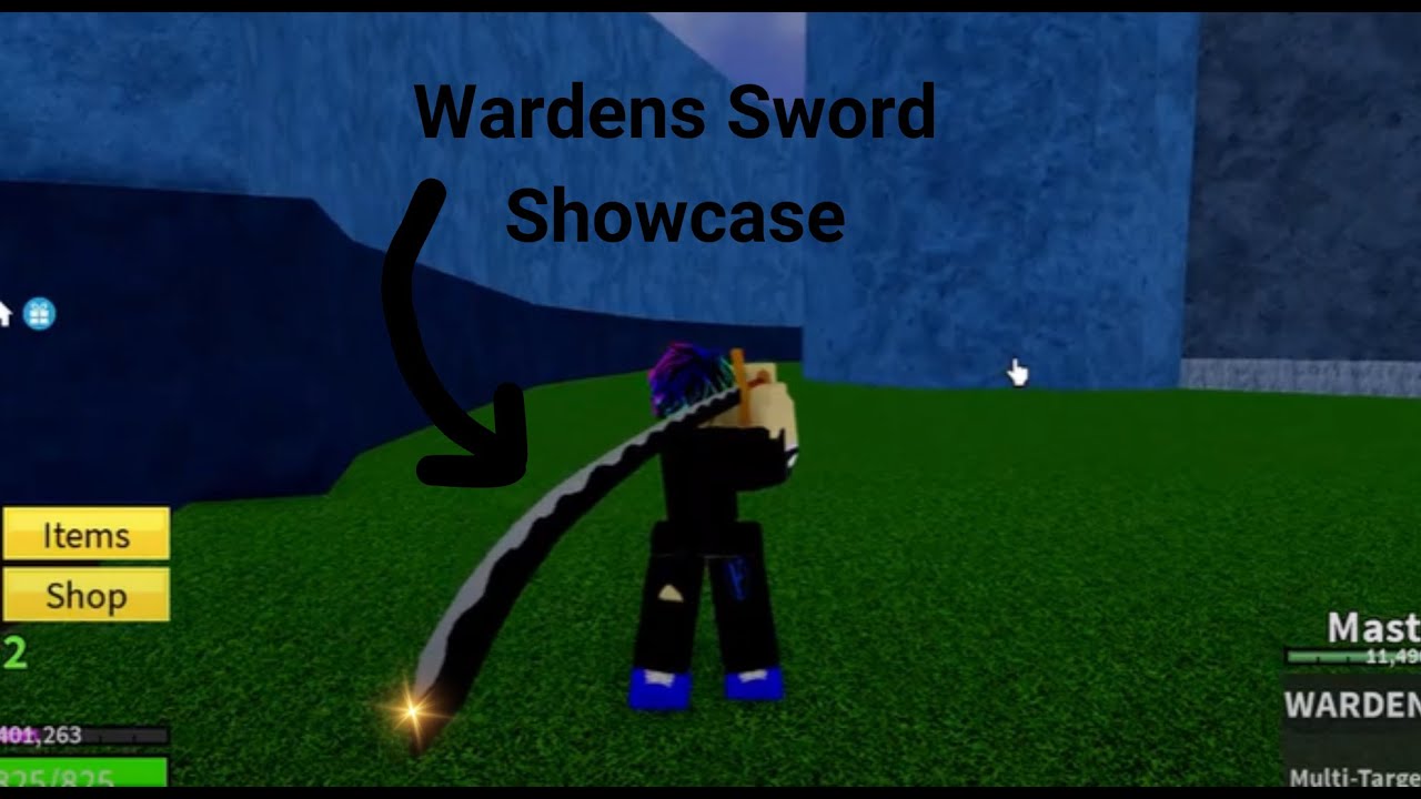 Showcasing the WARDENS SWORD in Roblox Blox Fruits (REUPLOADED) - YouTube