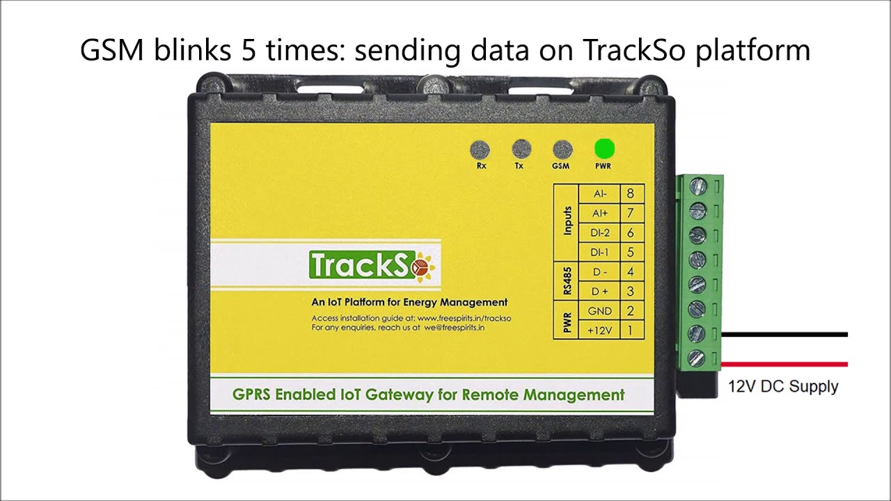 Understanding LED patterns of TrackSo IoT Gateway - YouTube