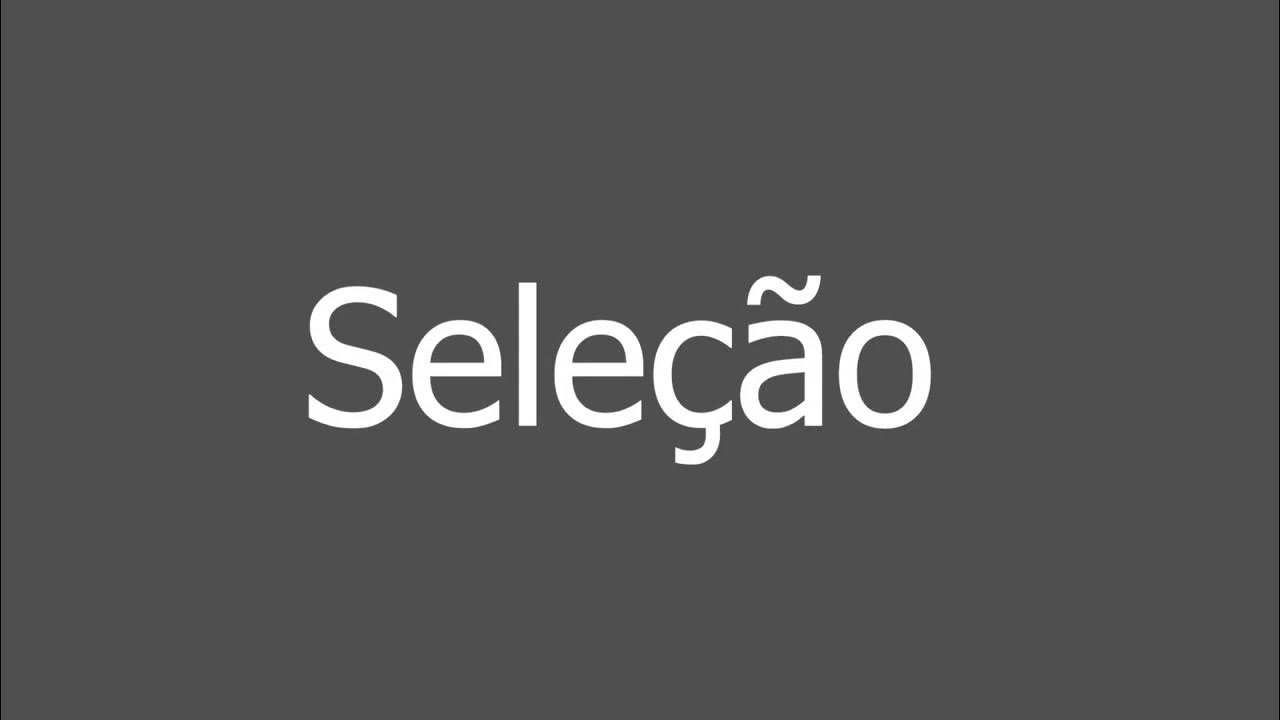 Estrutura de Dados - Selection Sort (pt-br) - YouTube