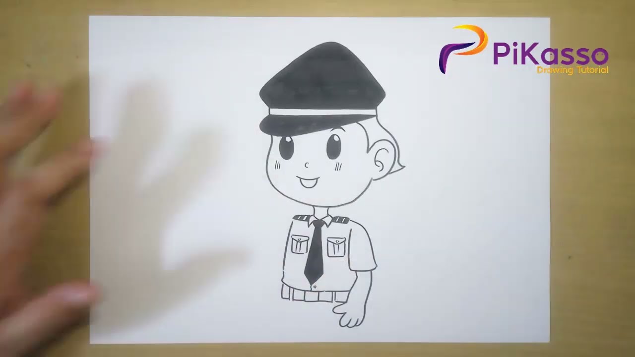 Train Conductor Drawing