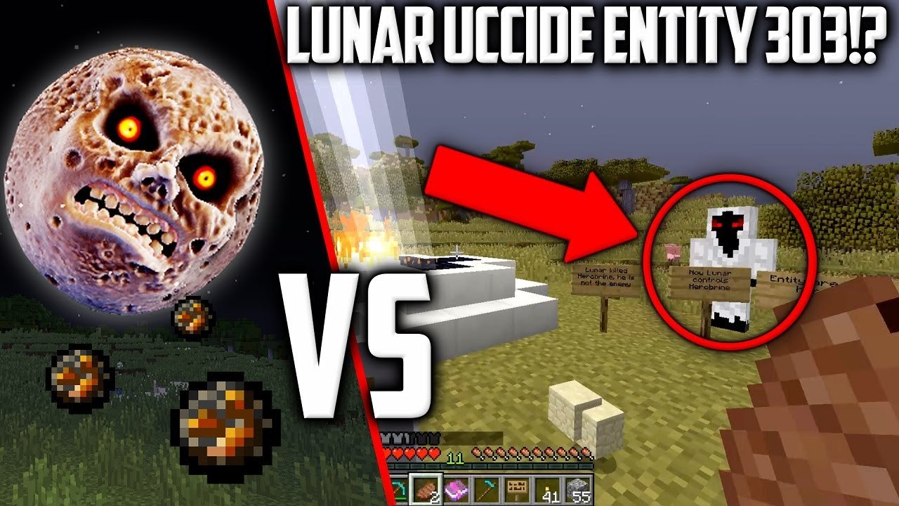 LUNAR UCCIDE ENTITY 303? (łûńæ SEED) - Minecraft ITA - YouTube