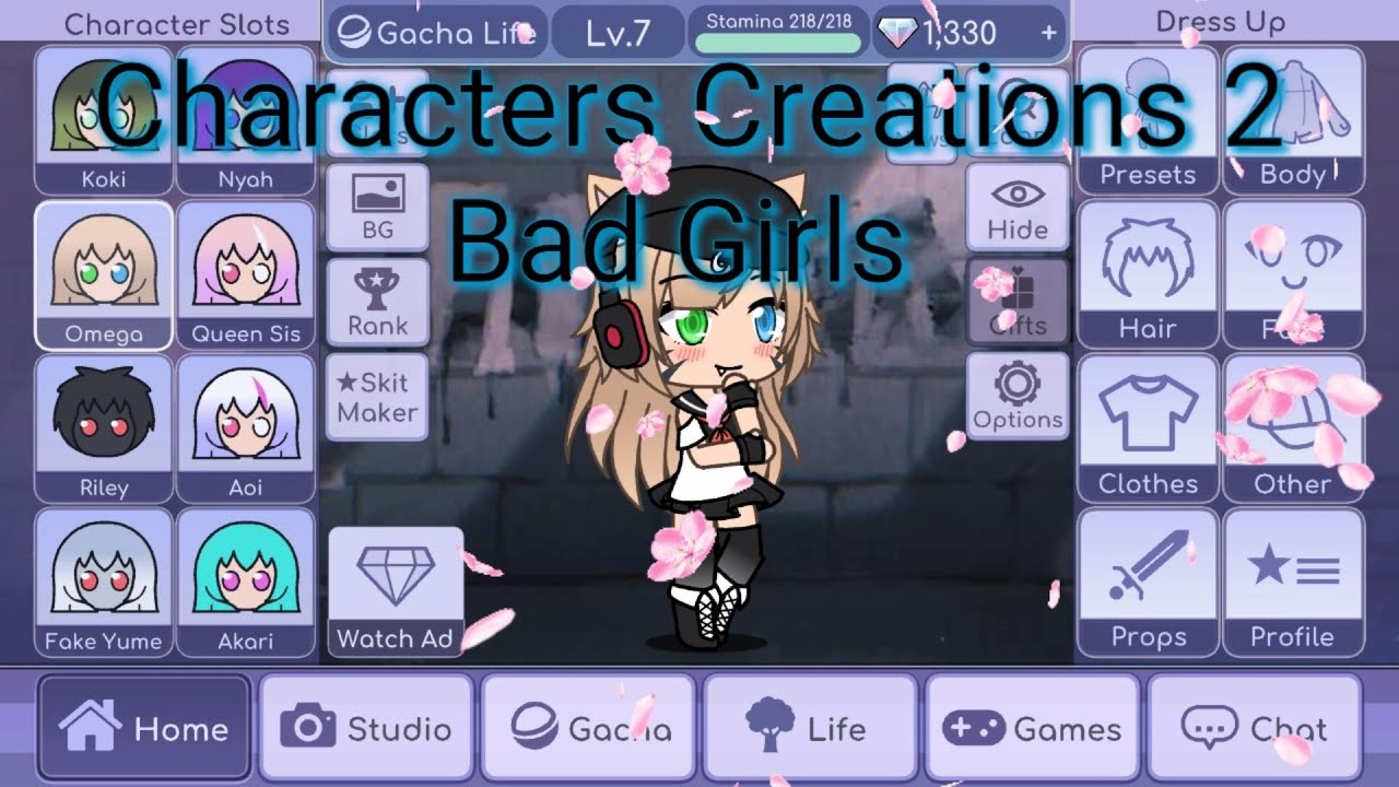 Character Creations 2 Bad Girls GLMV - YouTube