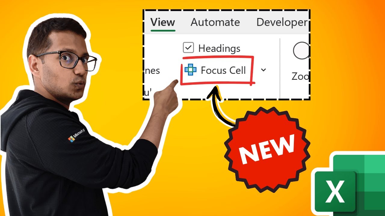 [New in Excel] Focus Cell - Highlight Active Row and Column - YouTube
