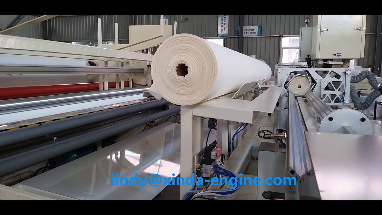 2800mm maxi roll rewinding machine with auto band saw machine - YouTube