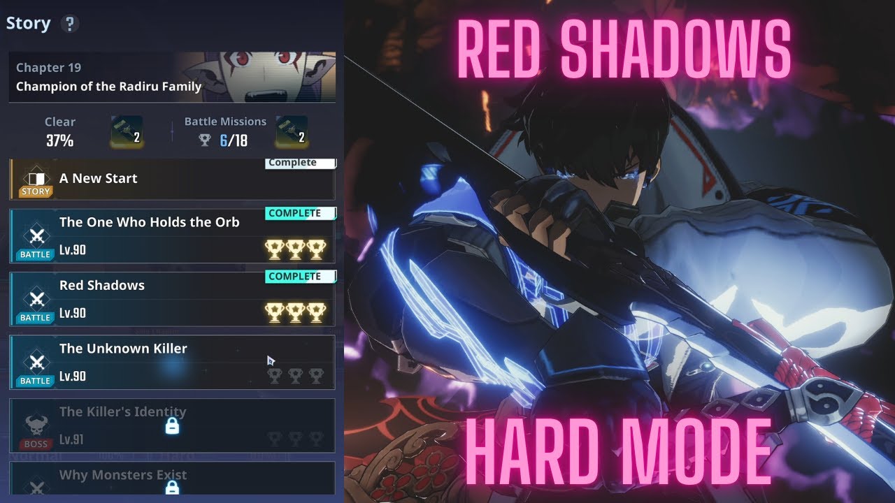 3 🏆 Red Shadows | Chapter 19: Hard Mode | SL: Arise - YouTube