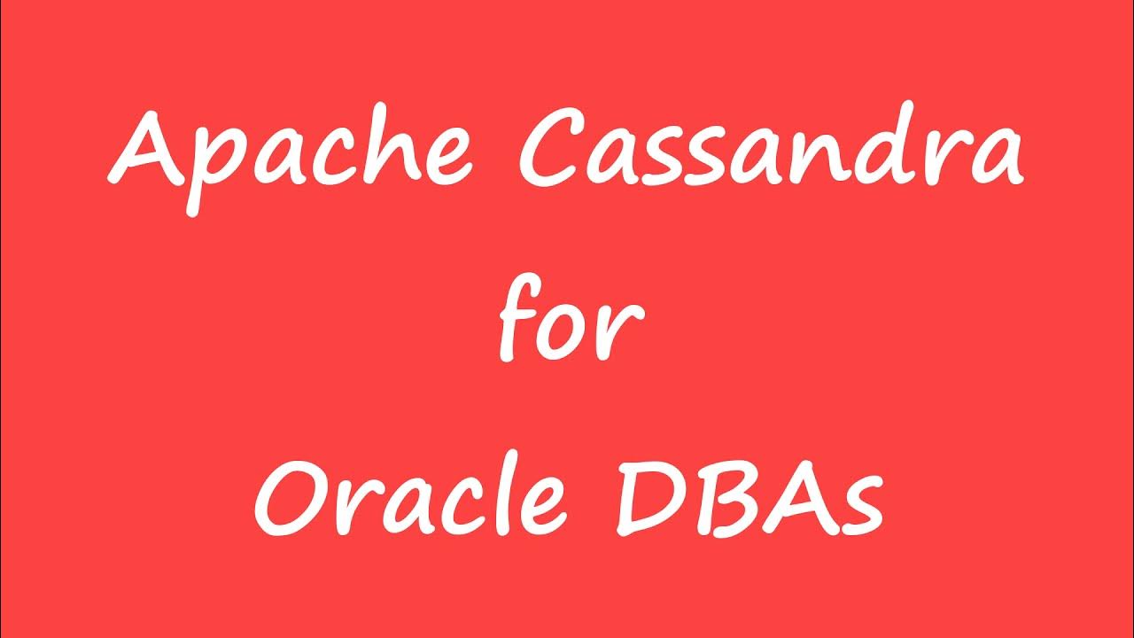 Apache Cassandra for Oracle DBAs - YouTube