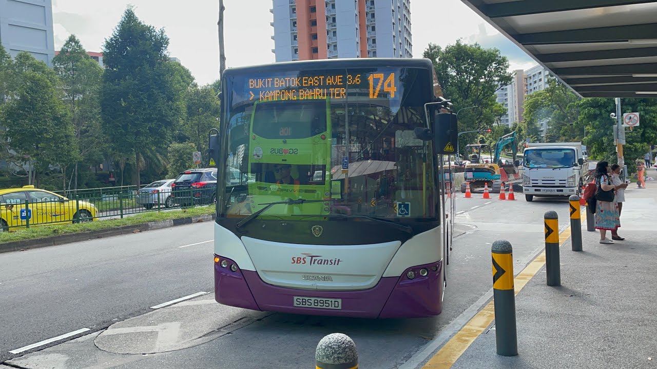 SBS Transit Scania K230UB Euro 5 Batch 1 SBS8951D On Service 174 sbs-transit-scania-k230ub-euro-5-batch-1-sbs8951d-on-service-174
