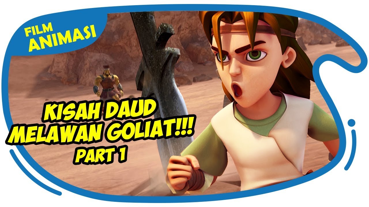Daud diurapi menjadi RAJA !!! "Kisah Daud melawan Goliat Superbook ...