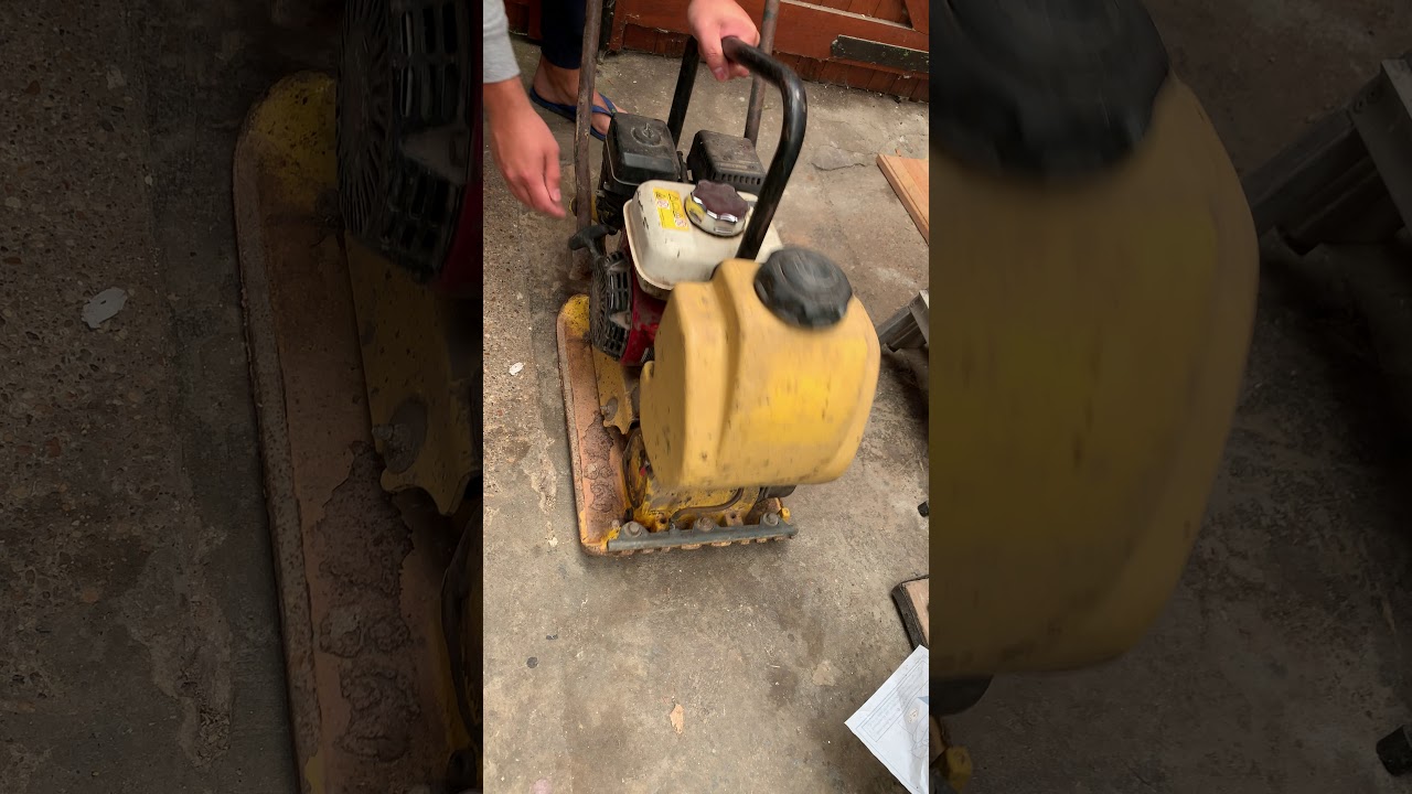 Wacker Plate VP1550 Low VIB - Honda Engine - Start up - YouTube