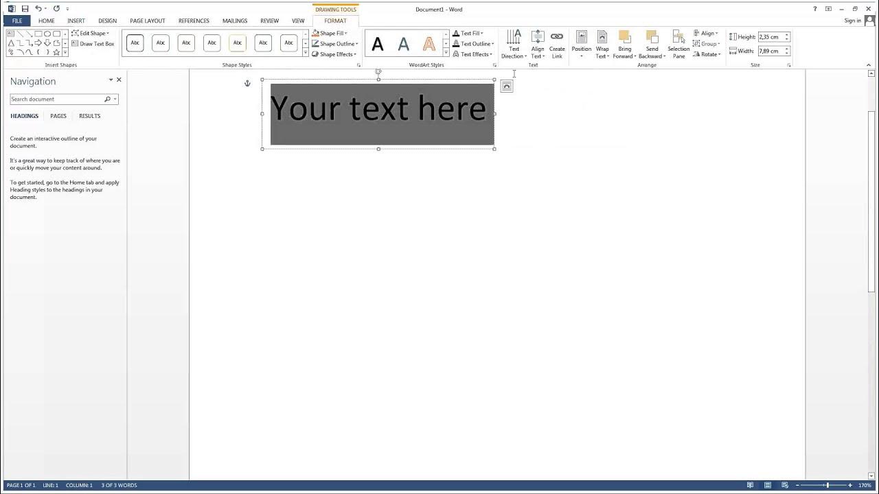 How to create half circle (U) shape text | Word 2013 - YouTube