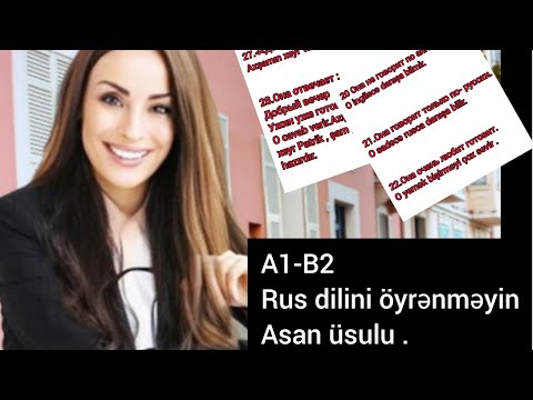Rus dilinde danisiq oyrenmek , a1səviyyəsi dərs 3, A1-B2